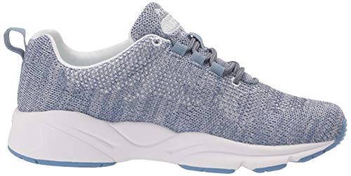 Propét Womens Stability Fly Sneaker, Denim/White, 13 X-Wide US