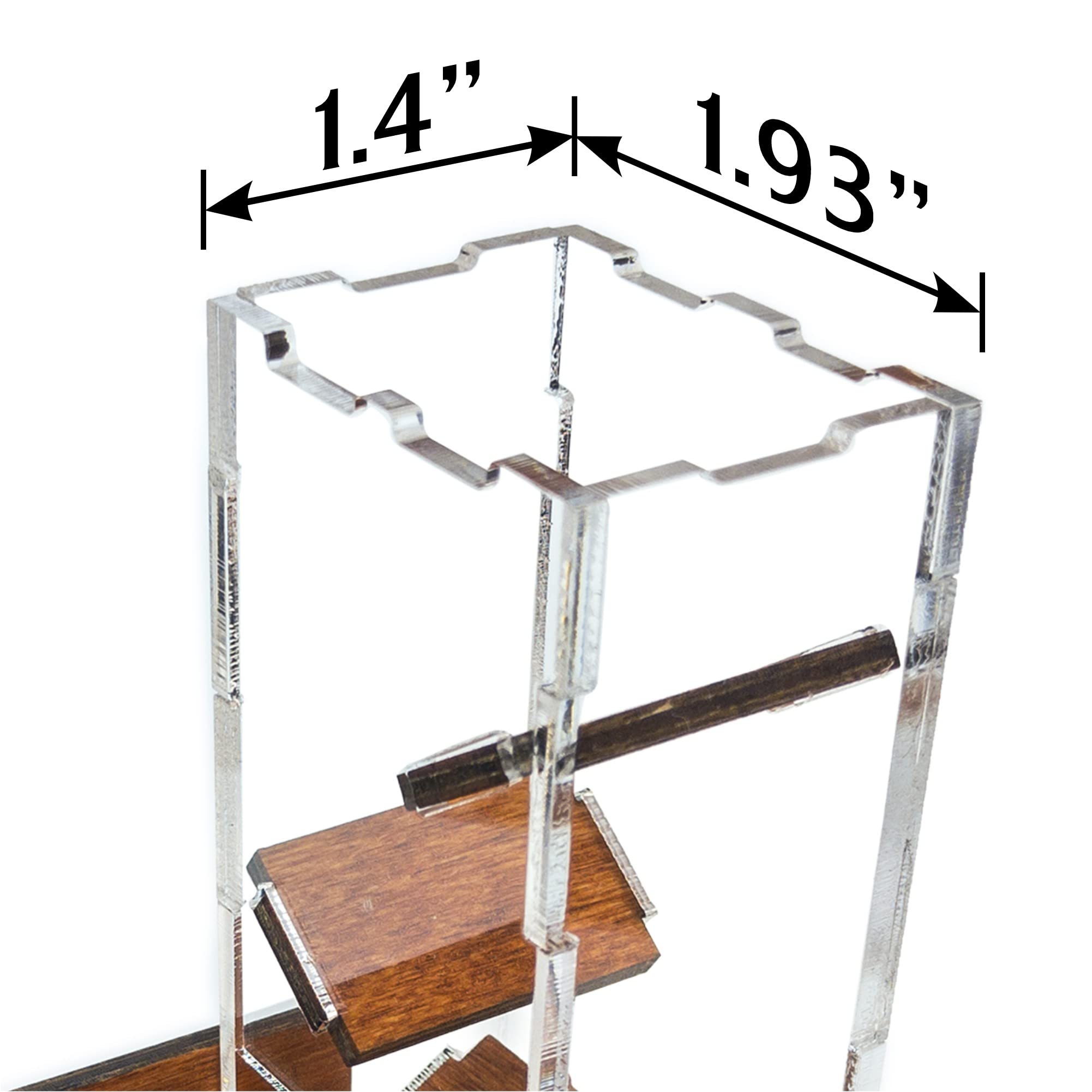 C4Labs Micro Travel Portable Dice Tower AND Dice Vault | Fits Standard Seven Set of Dice (Gunstock)