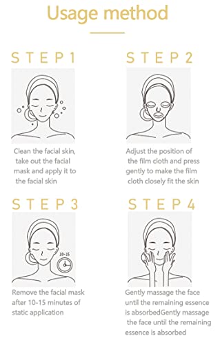 KOWLOON 24 Combo Pack Face Facial Mask, Hydrate, Nourishing, Cleansing, Radiance Boost, Soothe, For Women Men All Skin Types