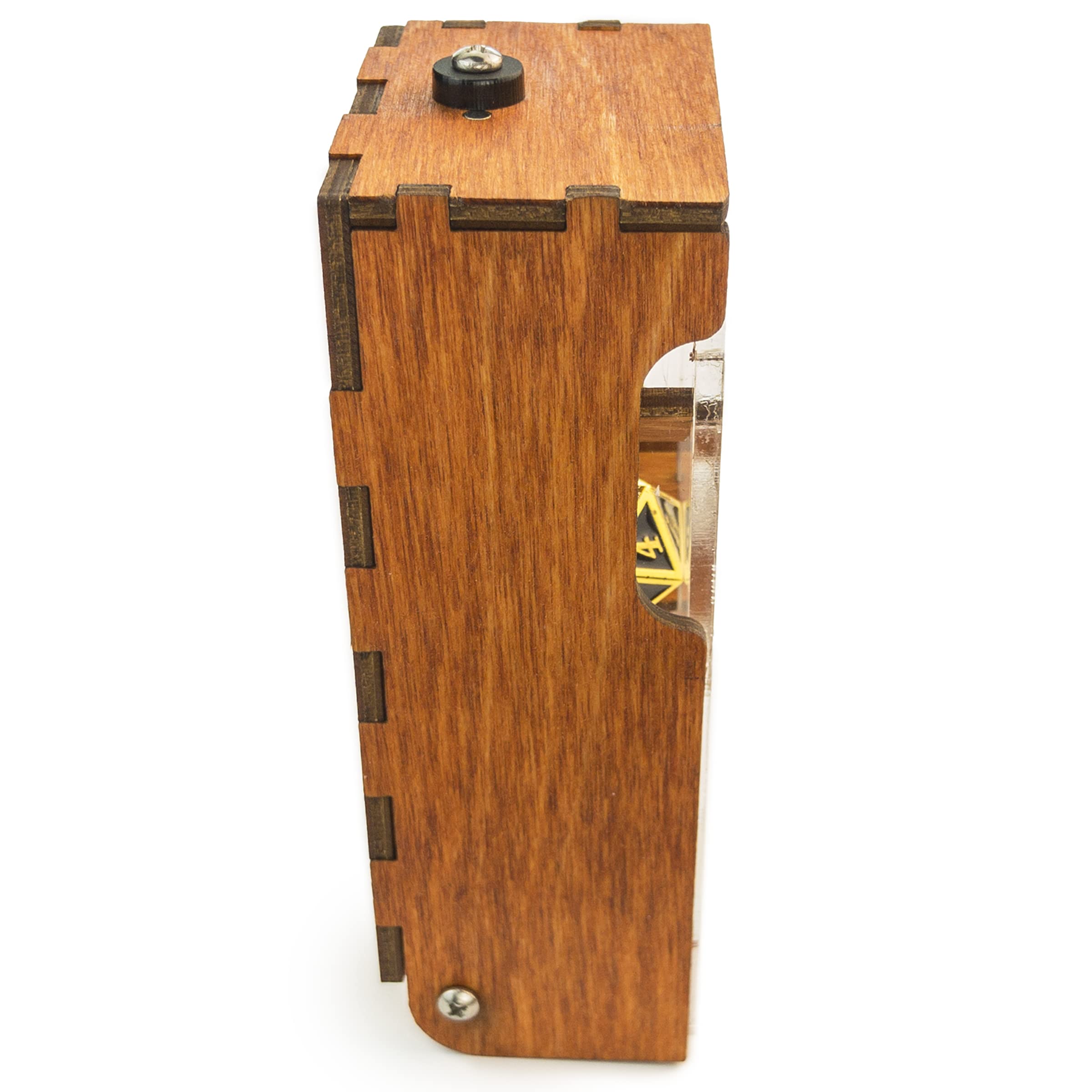 C4Labs Micro Travel Portable Dice Tower AND Dice Vault | Fits Standard Seven Set of Dice (Gunstock)