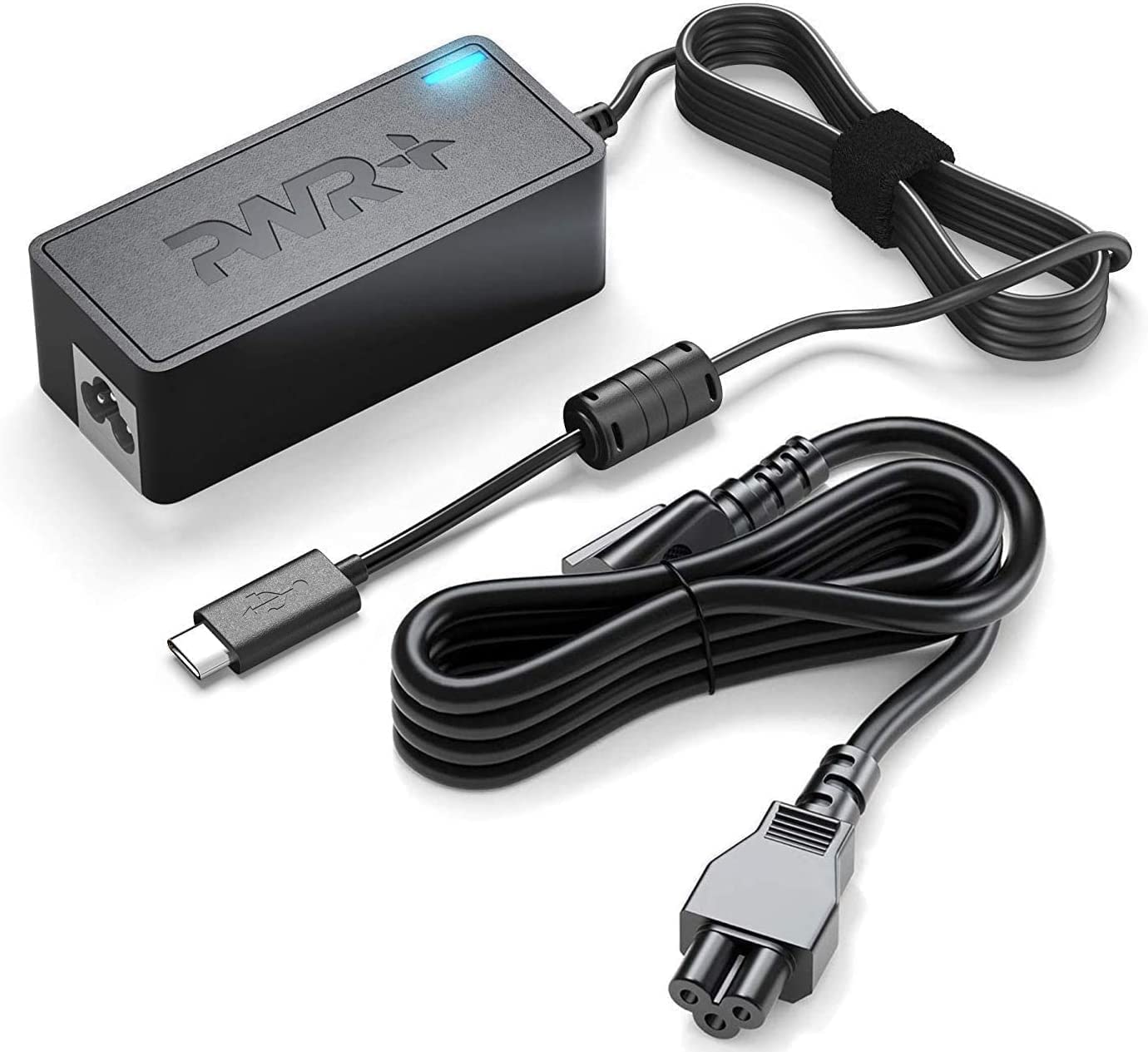 PWR+ USB-C Charger AC Adapter for Dell XPS 12 13 9250 9500 9560 9365 9370 Latitude 11 12 13 14 15 17 5175 5285 5289 3330 7370 7520 7420 9520 7275 7285 3380 7430 7389 Laptop UL Listed Extra Long Cord