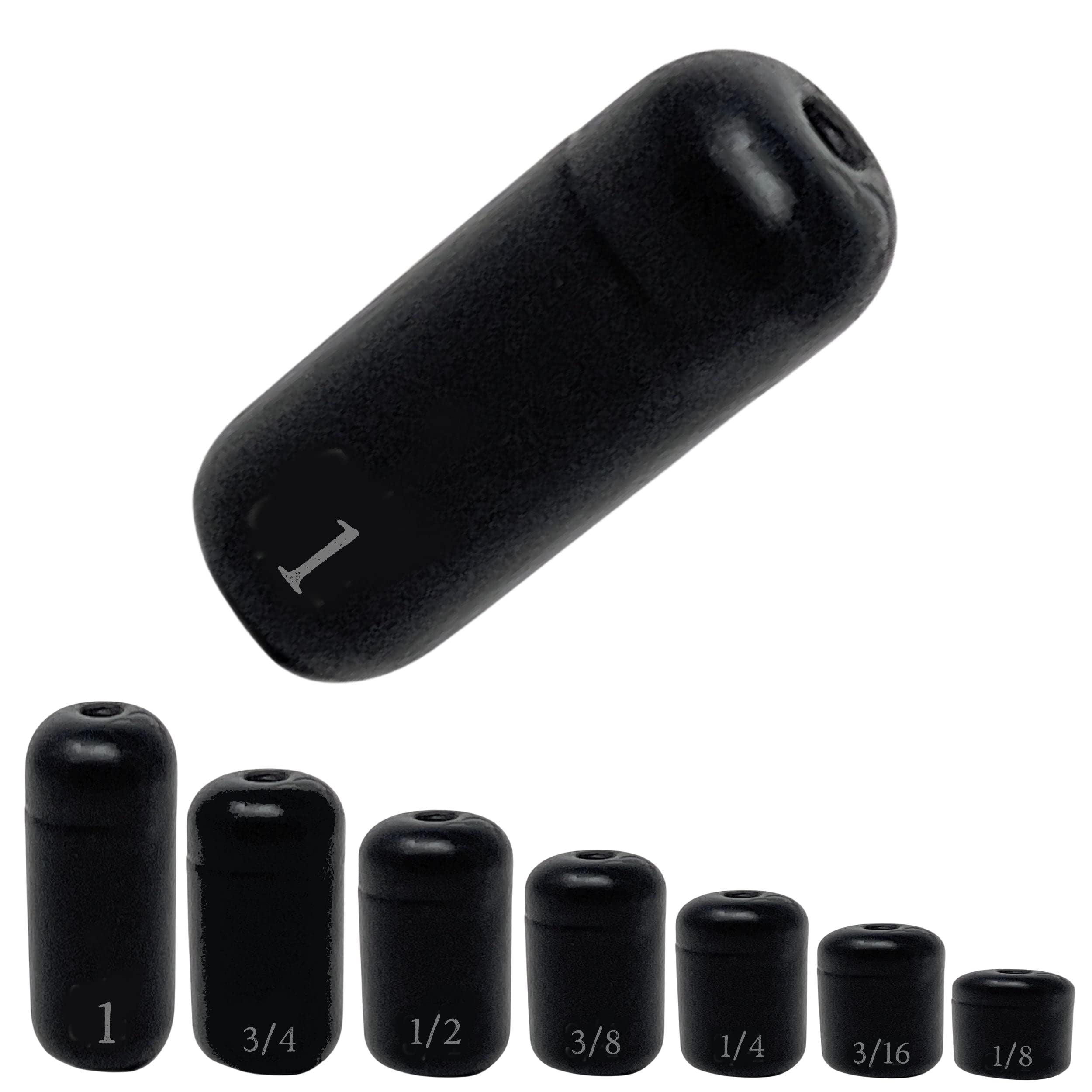 Reaction Tackle Tungsten Barrel Weights - 1/8oz-black
