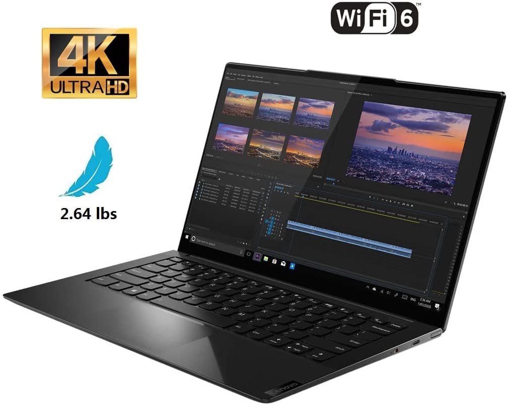 Lenovo 2022 IdeaPad UltraSlim 9i Business Laptop 14" UHD 4K IPS Touchscreen | Intel Core i7-1165G7 | 16GB RAM | 2TB SSD | Backlit-KYB | FP-Reader | WiFi-6 | Thunderbolt | IR-Webcam | Win10Pro |TF
