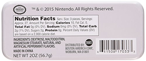 Nintendo Power Mints Display, Peppermint, 2 oz