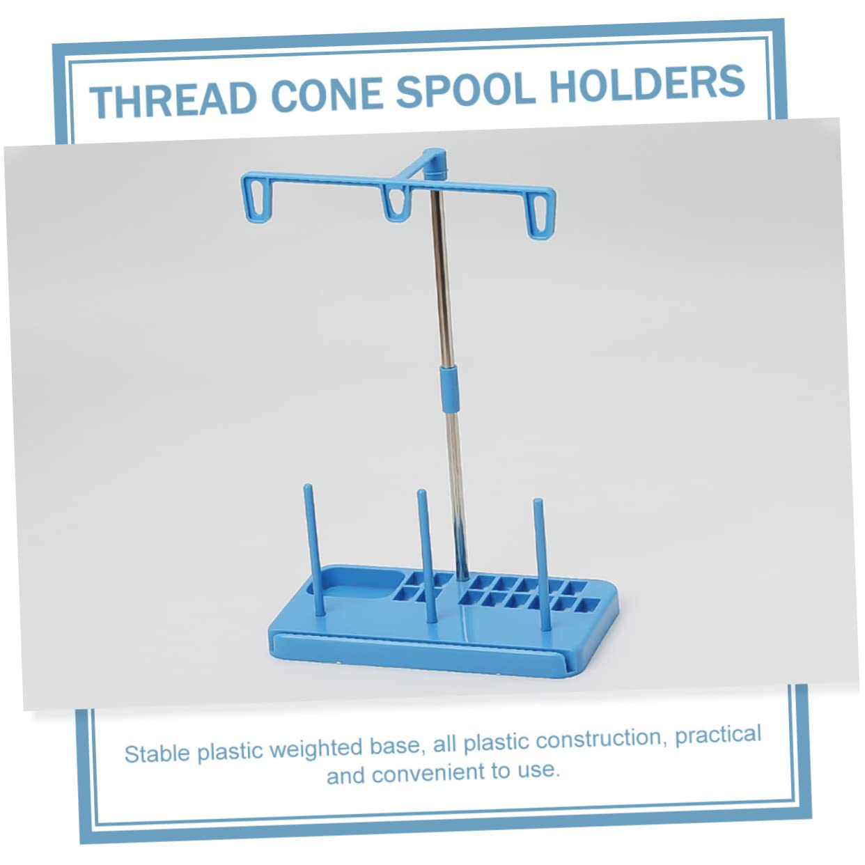 SEWACC 1 Set Universal Three-Wire Rack 3 Thread Stand Quilting Spool Holders Thread Holders Cone Thread Holder Sewing Machine Embroidery Supplies Single Line Embroidery Machine Plastic