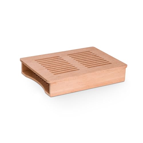 NewAir x Boveda 500 Count Electric Humidor, Spanish Cedar Shelves with Temperature Control, Cigar Humidor Box with Built-In Boveda Humidity Control in Stainless Steel