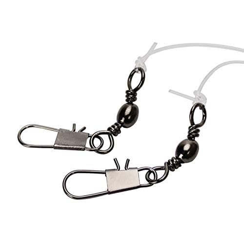 OriGlam Luminous Fishing Rigs with Real Fish Skin, Glow Beads & High Carbon Hooks for Fresh/Saltwater