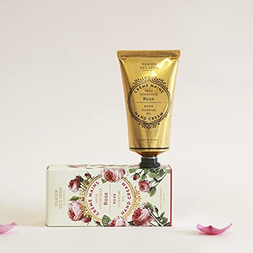 Panier des Sens Rose Hand cream for dry cracked hands with Olive oil - Made in France 97% natural - 2.6floz/75ml