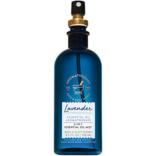Bath & Body Works Aromatherapy Lavender 5-in-1 Essential Oil Mist, 5.3 Fl Oz
