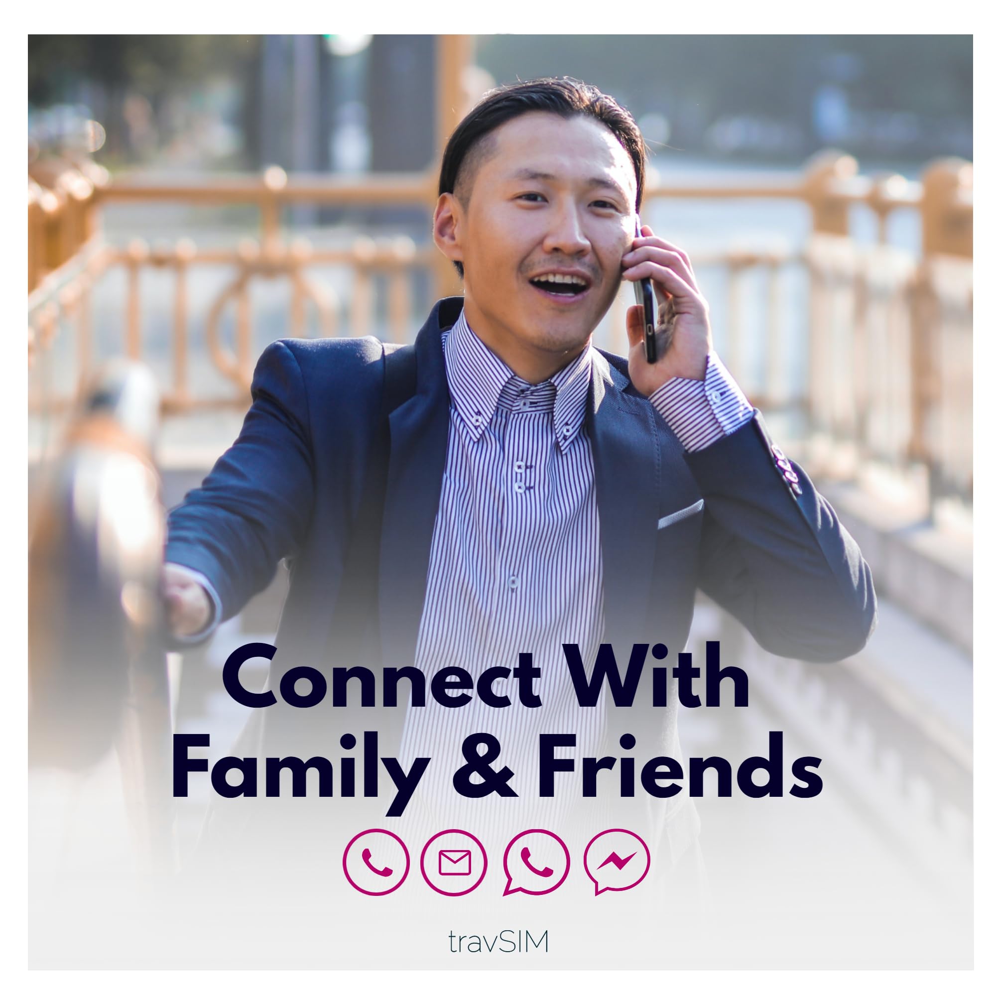 travSIM Prepaid SIM Card USA | T-Mobile Network | 50GB Data at 4G/5G speeds| SIM for The USA has Unlimited National Calls & Texts | US SIM Card 30 Days