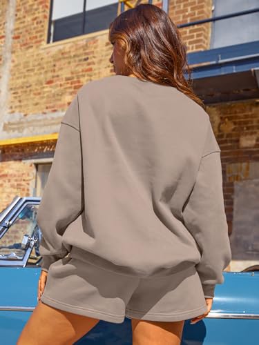 AUTOMET Womens Two Piece Outfits 2 Piece Lounge Matching Sets Sweatsuits Soft Shorts Fashion Fall Clothes Sweatshirts Hoodies