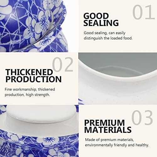 Vaguelly Ceramic Kimchi Jar Traditional Pickles Jar Pickles Storage Jar Ceramic Pickles Jar Home Storage Pot Food Storage Jar Kimchi Storage Jar Food Ceramic Canister Household Jar