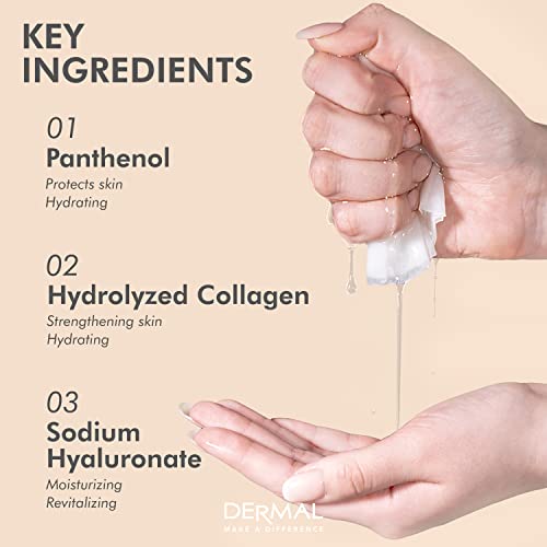 DERMAL 32 Combo A+B Set Pack Collagen Essence Full Face Facial Mask Sheet - The Ultimate Supreme Collection for Every Skin Condition Day to Day Skin Concerns