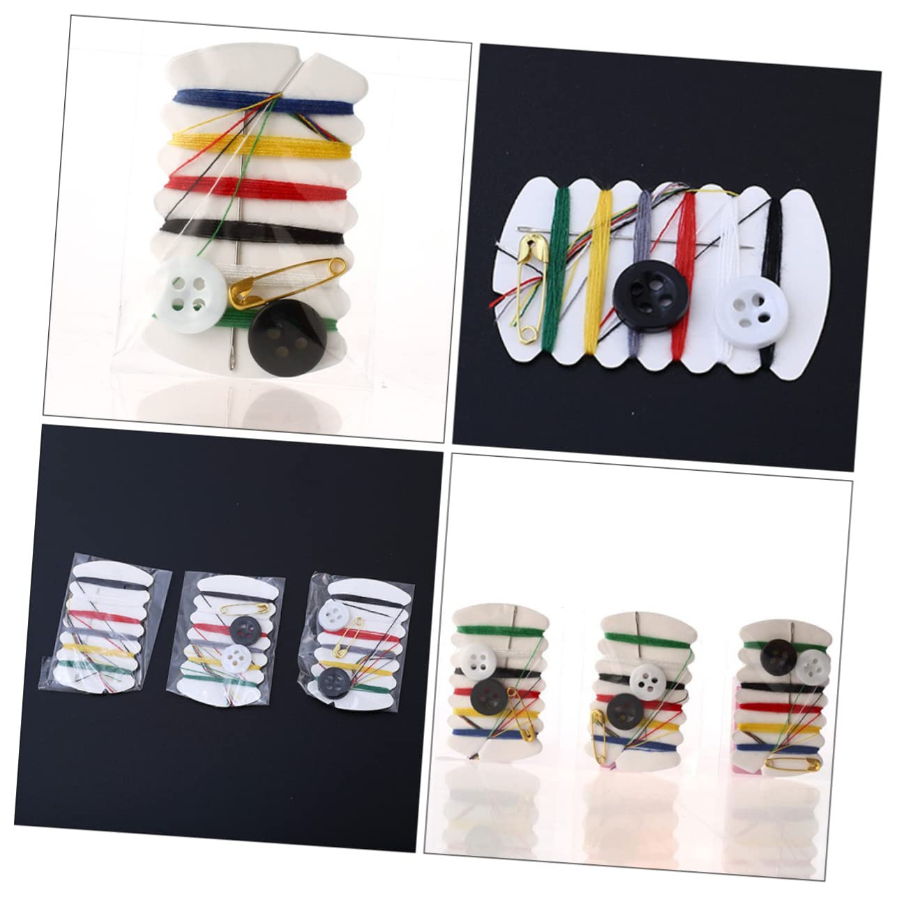 COHEALI 300 Sets Mini Sewing Kit Button Sewing Tool Travel Accesories Travel Accessories Items for Wedding Welcome Bags Emergency Sewing Kit Sewing Safety Pin for Sewing Supplies Household