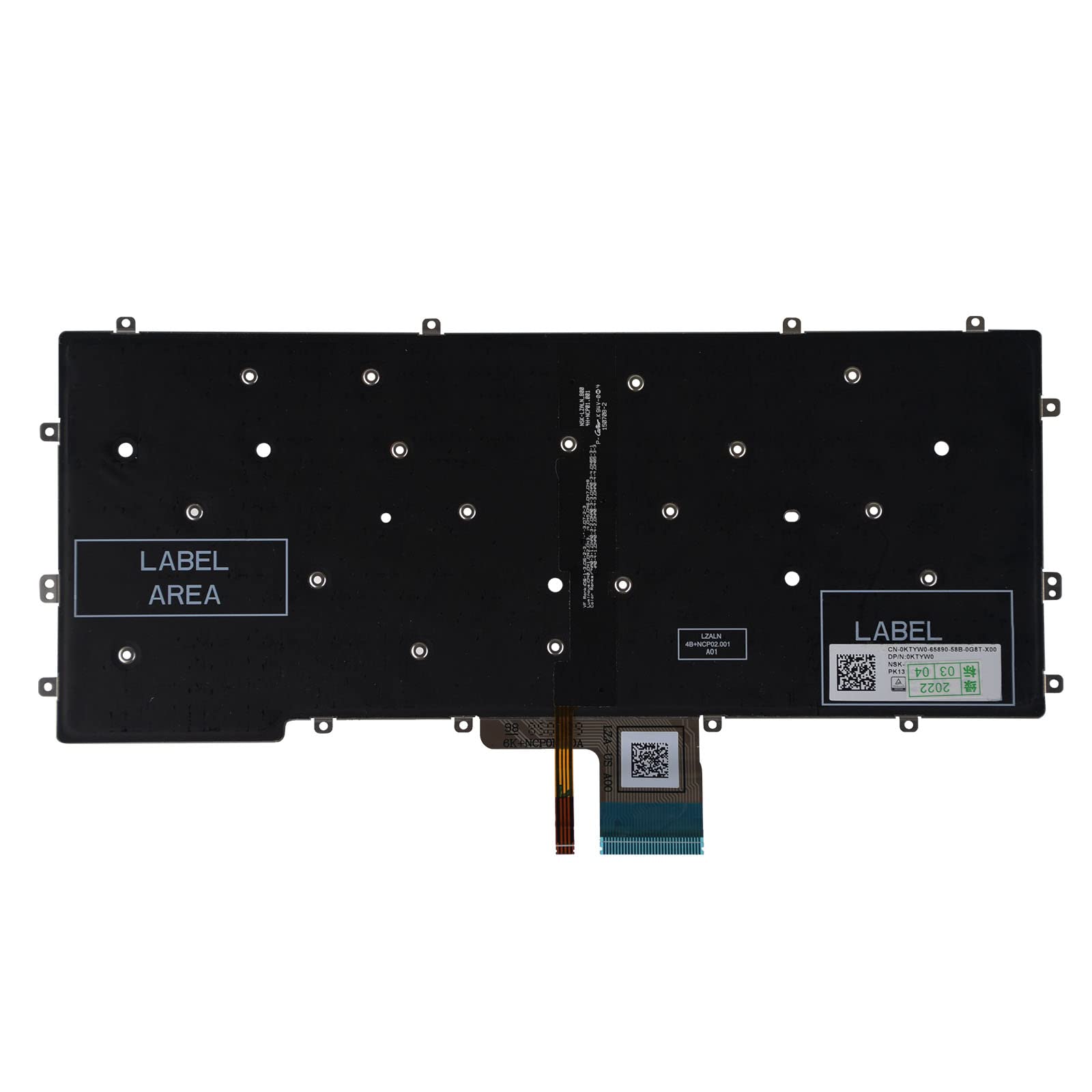 SUNMALL Replacement Keyboard Compatible with Dell Latitude 13 7370 E7370 with Backlit Latop Keyboard