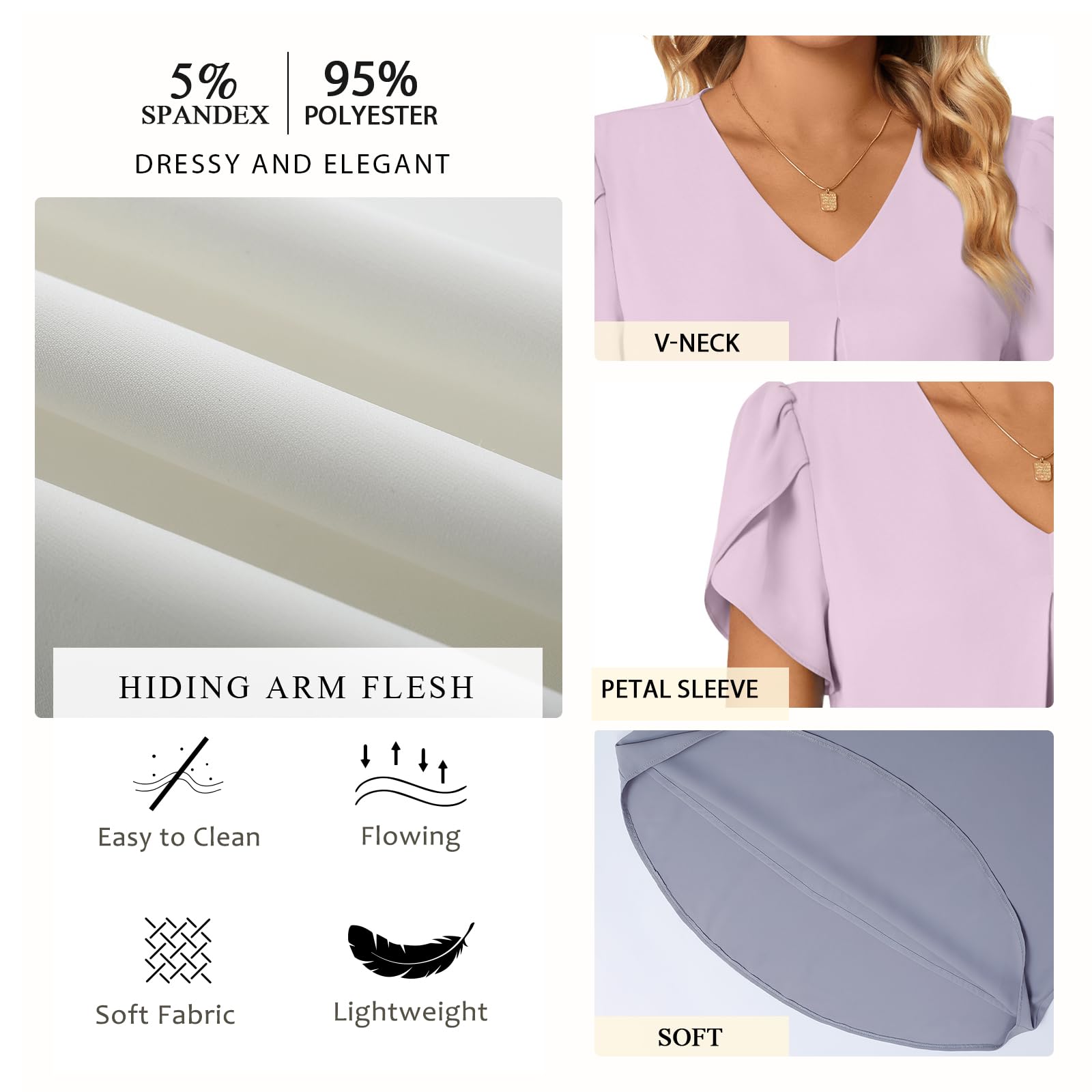 Anyally Women's Summer Spring Dressy Casual Chiffon Blouses Short Sleeve Tunic Tops for Leggings T-Shirts, XL Khaki