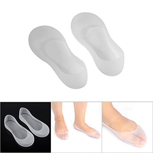 Silicone Socks, 1Pair Silicone Moisturizing Socks Comfortable and Reusable Moisturizing Gel Socks for Women Men Dry Cracking Skin (L)