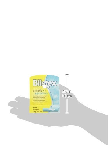 Blistex Simple & Sensitive Lip Moisturizer 0.15 oz (Pack of 4)
