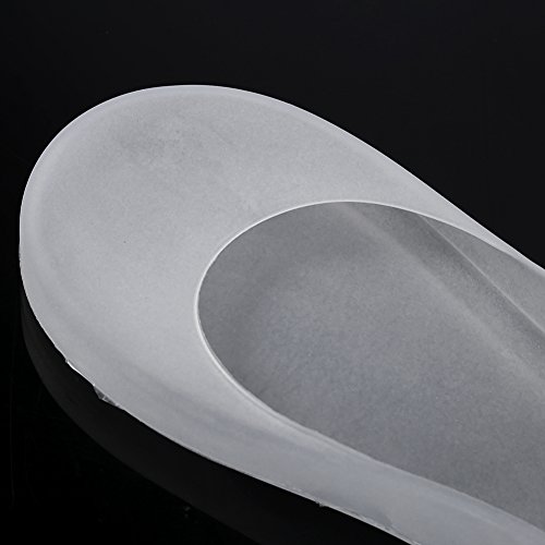 Silicone Socks, 1Pair Silicone Moisturizing Socks Comfortable and Reusable Moisturizing Gel Socks for Women Men Dry Cracking Skin (L)