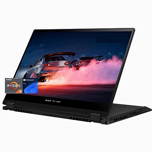 ASUS ROG Flow X13 2-in-1 Touch Gaming Laptop, 13.4" WUXGA 120Hz, AMD 8-Core Ryzen 9 6900HS, GeForce RTX 3050 Ti, 16GB RAM, 1TB PCIe SSD, Backlit, Fingerprint, WiFi 6E, PDG Active Pen, Win 11 Pro