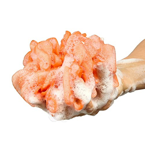 Bath Loofah Sponge Collection (8-Pack), Bath Shower Loofah Sponges - Mesh Pouf Shower Body Scrubber Exfoliators