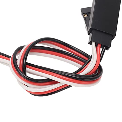 Kuuleyn Mini RC Gyroscope Set, RC Gyro Stabilizer, Cooling Min Gyroscope, GYC300 Mini Gyroscope for RC Car Boat Black Plastic One Pass Gain Sensitivity Adjustment RC Car Gyroscope Module