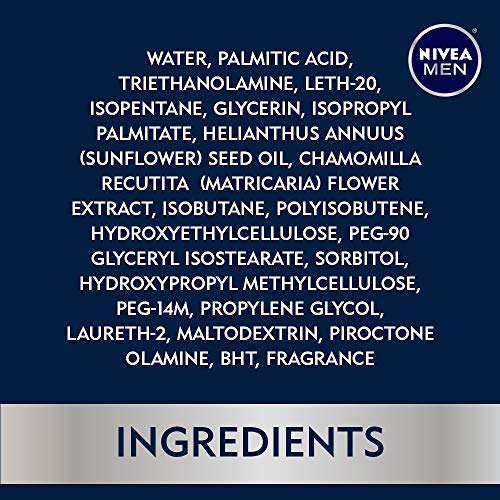 Nivea Men Sensitive Skin & Stubble Shave Gel - Pack Of 3 With Beard Softener for Men - 7 Oz. Can, 21 Ounce
