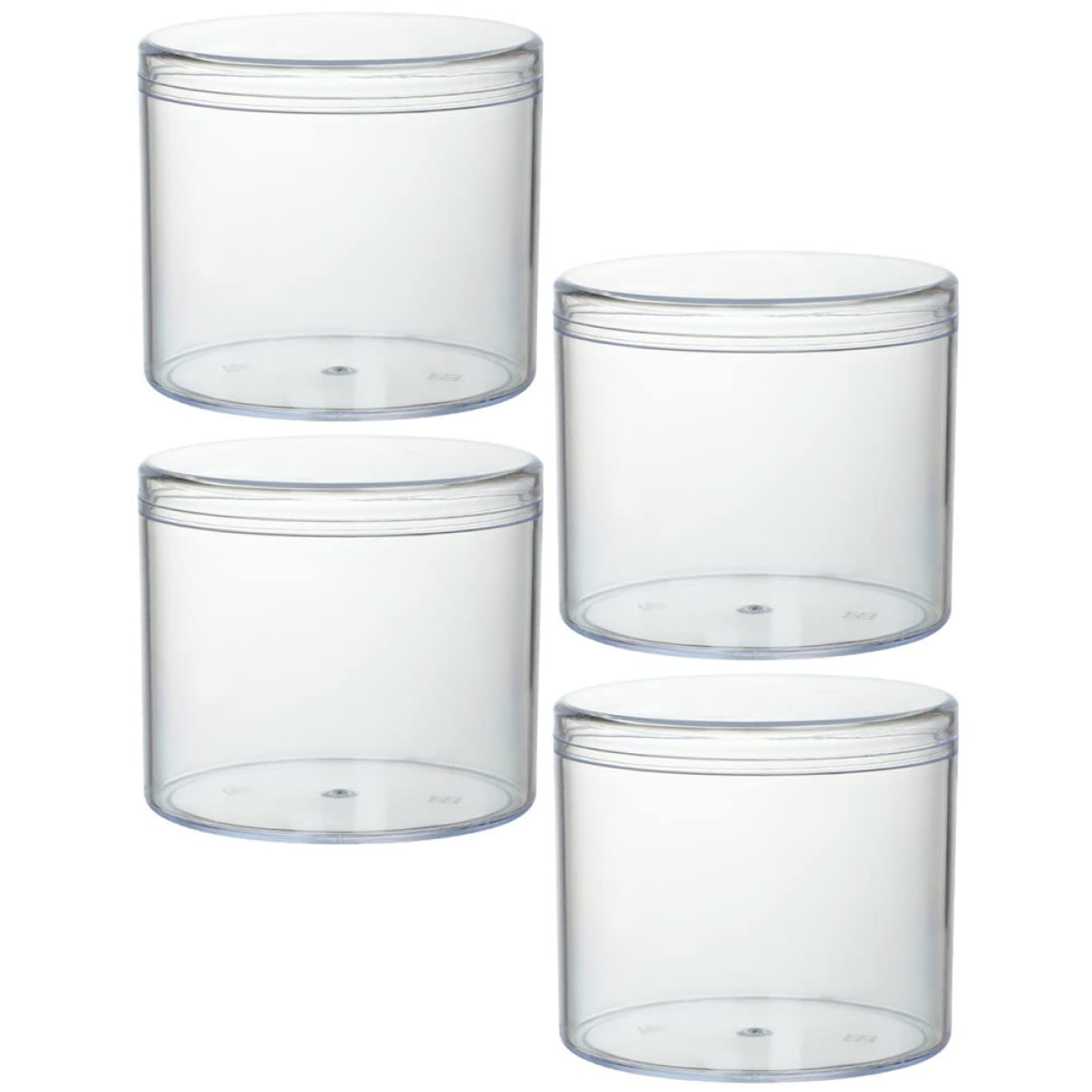 Gadpiparty Air Proof Cookie Jar 8 Pcs Home and Lid Round, Jars Chocolate Jar Party Containers with for Cylinder Cookie Wedding Treat Proof Sweets Transparent Jewelry Airtight Container Moist Small g