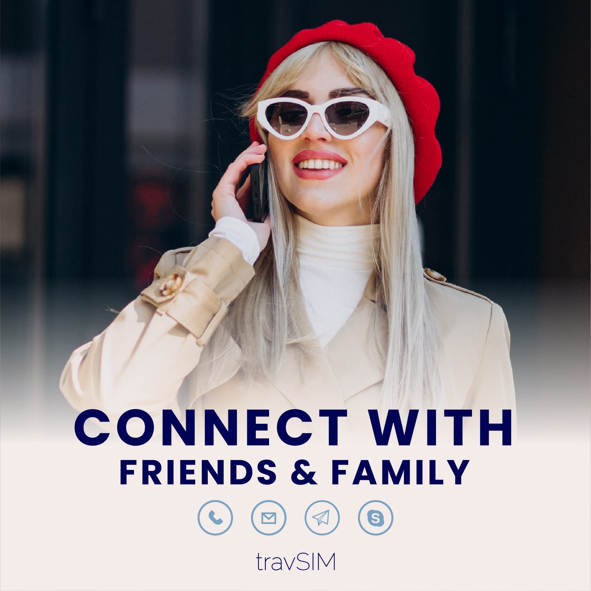 travSIM Prepaid USA SIM Card | 15GB Mobile Data with 4G/5G Speed. Unlimited Calls and Texts in The USA. The US SIM Card Works with iOS and Android Devices. Valid for 14 Days.