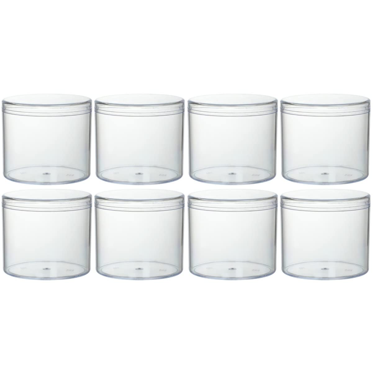 Gadpiparty Air Proof Cookie Jar 8 Pcs Home and Lid Round, Jars Chocolate Jar Party Containers with for Cylinder Cookie Wedding Treat Proof Sweets Transparent Jewelry Airtight Container Moist Small g