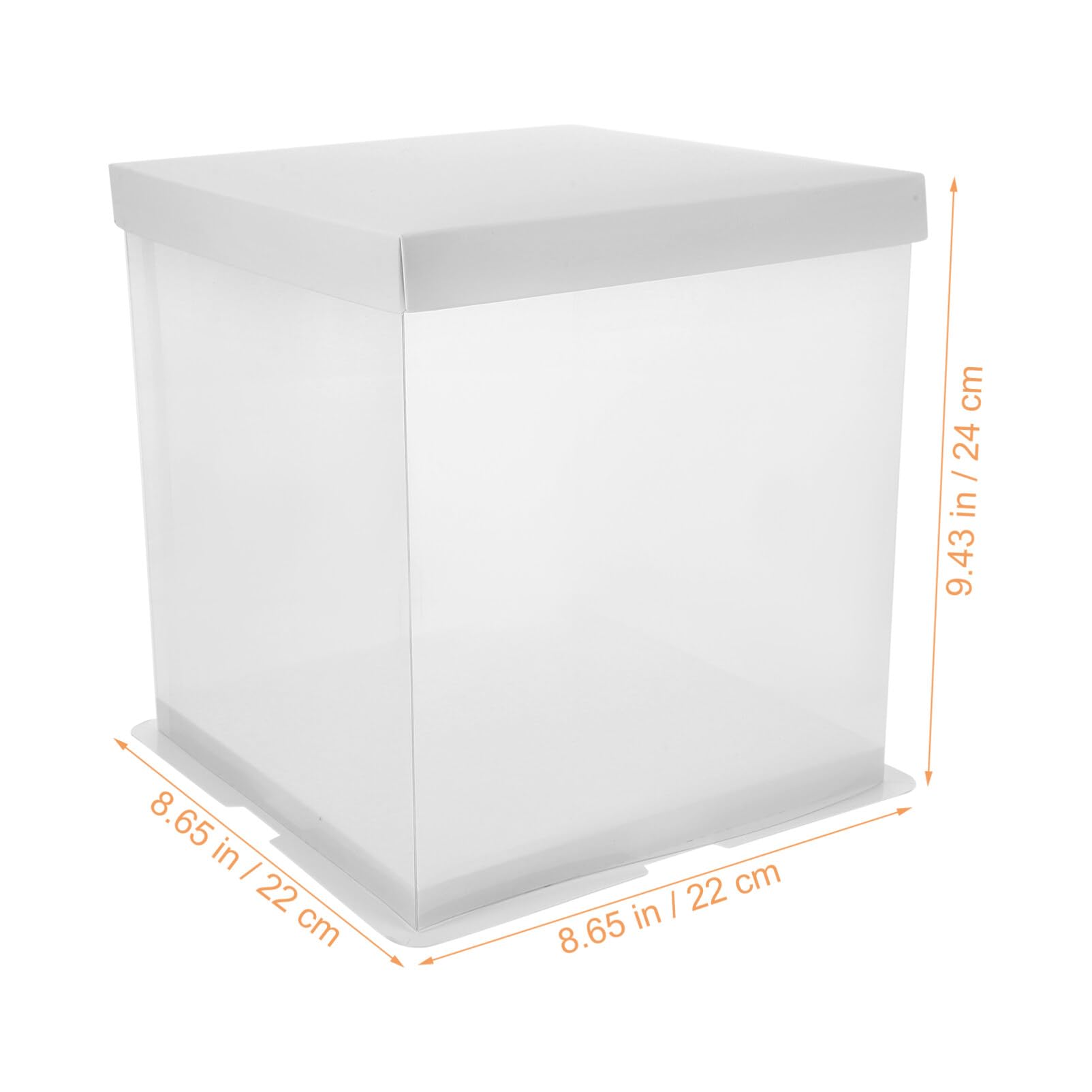 Kichvoe 5pcs Clear Cake Box 6 inch Transparent Bakery Boxes Plastic Cake Carrier with Lid Food Box Cupcake Cake Container Cake Packing Case for Wedding Birthday Christmas
