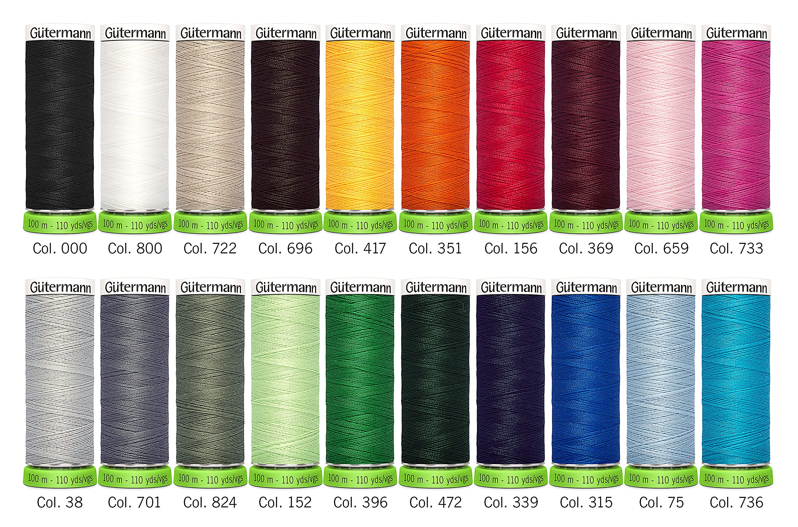 Unknown Unbekannt Set, Sew-All Thread rPET, Assorted 4, One Size (Gut_731139-1)