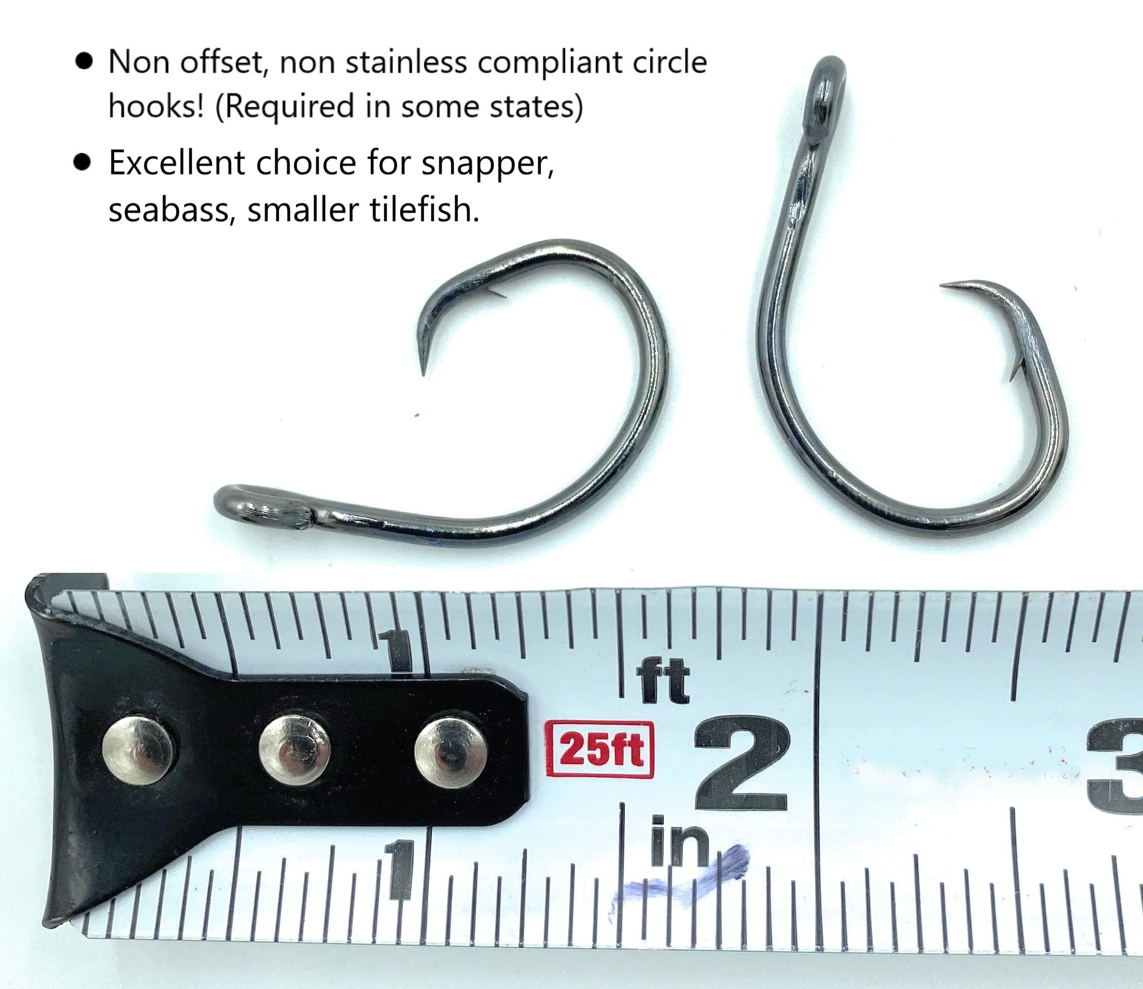 Deep Drop Fishing Rig, 5 Demon Circle 6/0 Hooks with Glow Sleeve, Deep Drop Snapper Rig