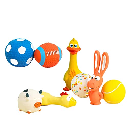 MBETA Pet Latex Toys Latex Rugby Football Sounding Toy bite-Resistant Vent pet Dog Toy