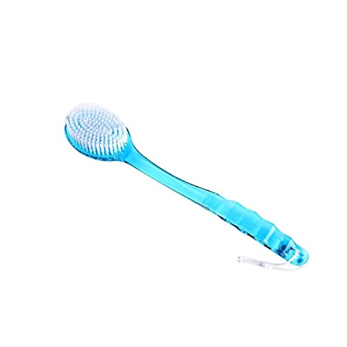 INGVY Dry Brushing Body Brush Multi Style Bath Brush Back Body Bath Shower Sponge Scrubber Brushes with Handle Exfoliating Scrub Skin Massager Bath Ball (Size : Blue)