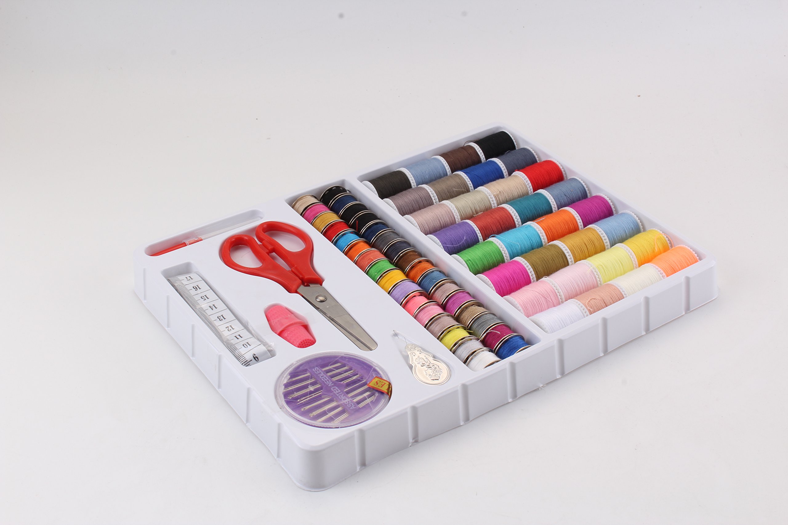 Michley Sewing Kits with100 Pieces, 32 Bobbins in, 1.0-inches by 8.0-inches by 9.8-inches, Multi-Color