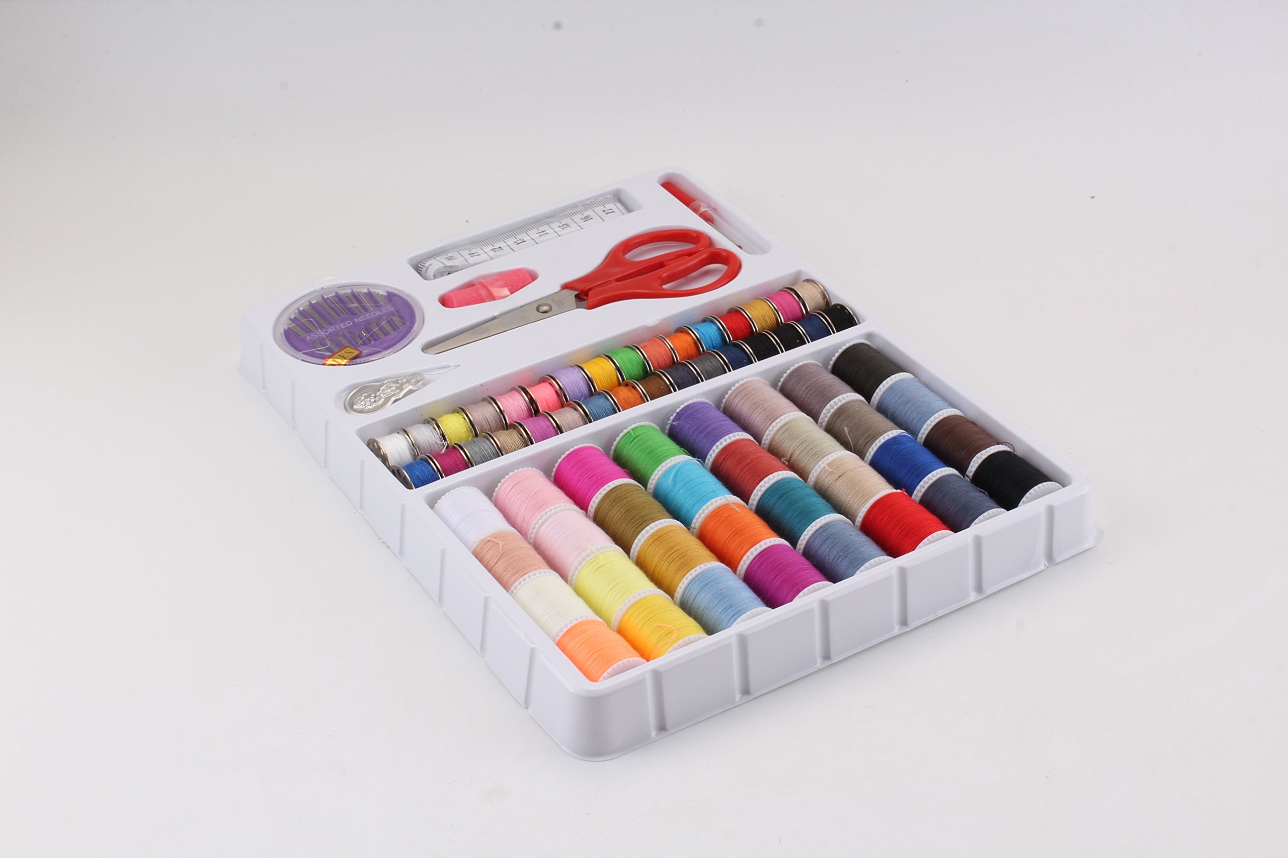 Michley Sewing Kits with100 Pieces, 32 Bobbins in, 1.0-inches by 8.0-inches by 9.8-inches, Multi-Color