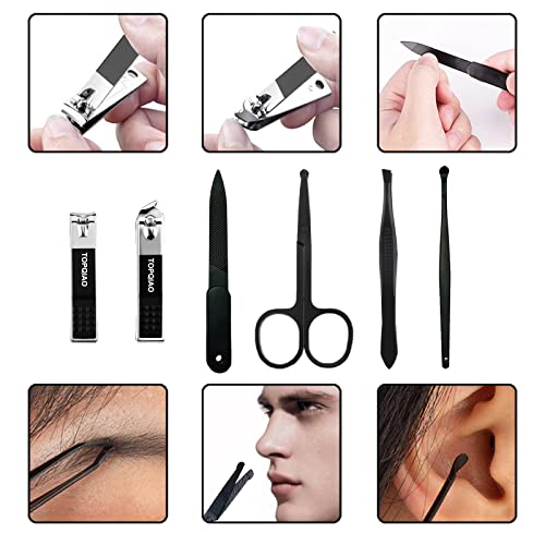Nail Art Set Nail Clipper Pedicure Set, 6 Piece Nail Scissors, Sharp Stainless Steel Nail and Toenail Scissors,. Nail Care Tools with Luxury Travel Case