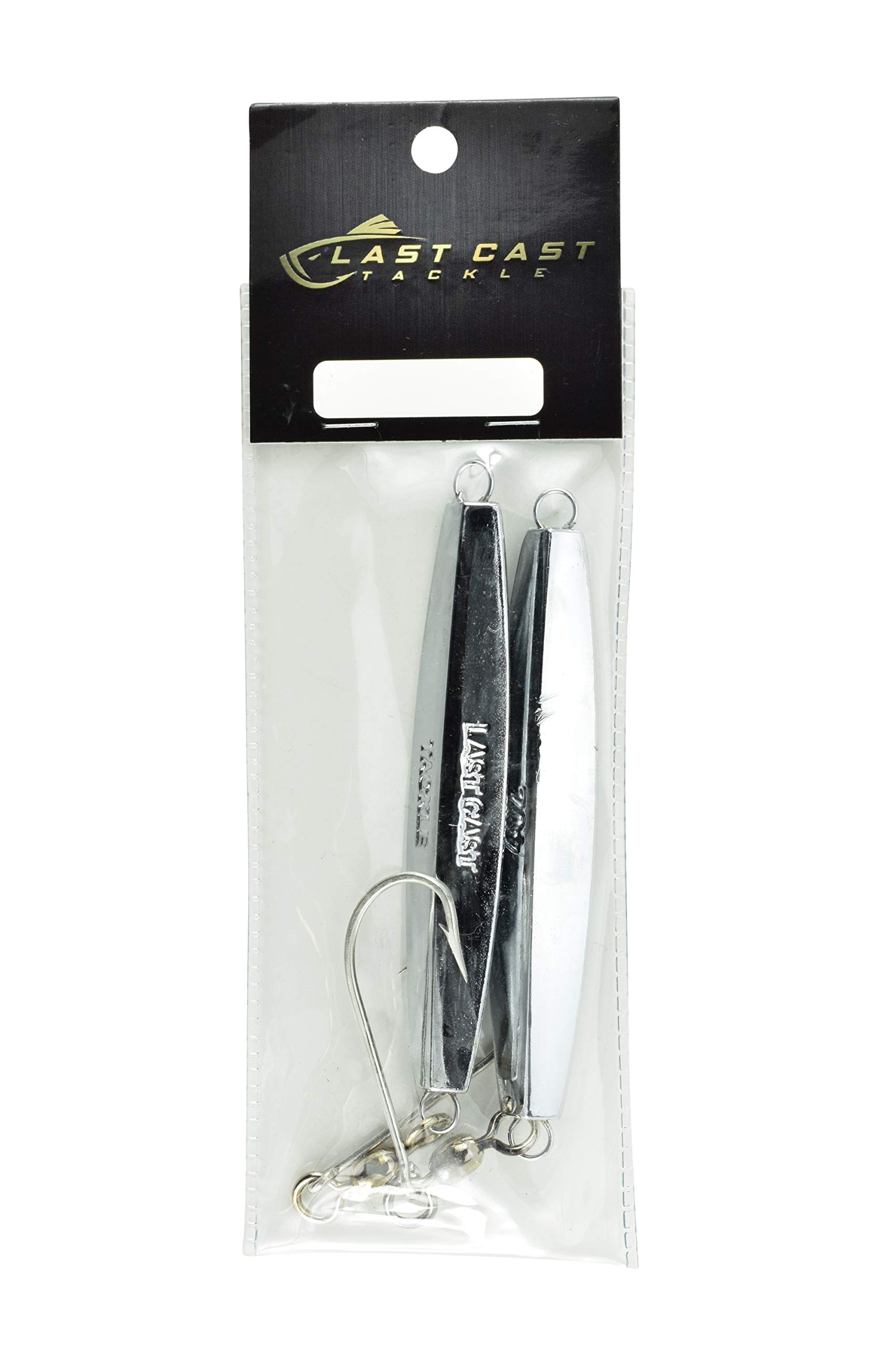 LAST CAST TACKLE 2-8oz Chrome Diamond Jig - 2 Pack - 3 Sizes to Choose from (2oz)