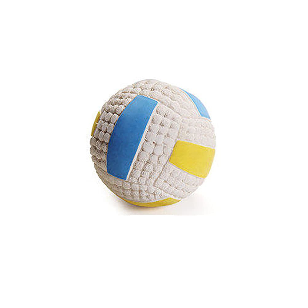 Hzonder Pet Toy Balls Balls for Small Medium Dogs Pet Basketball Football Baseball Tennis Rugby Volleyball Non-Toxic Chewing Bouncetoys,Yellow