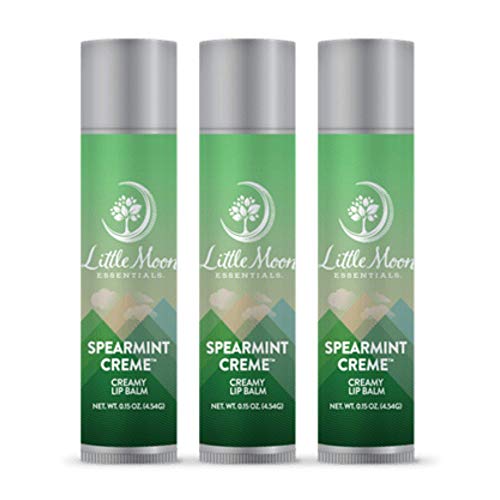 Little Moon Essentials Lip Balm (Spearmint Crème, 3 Pack)