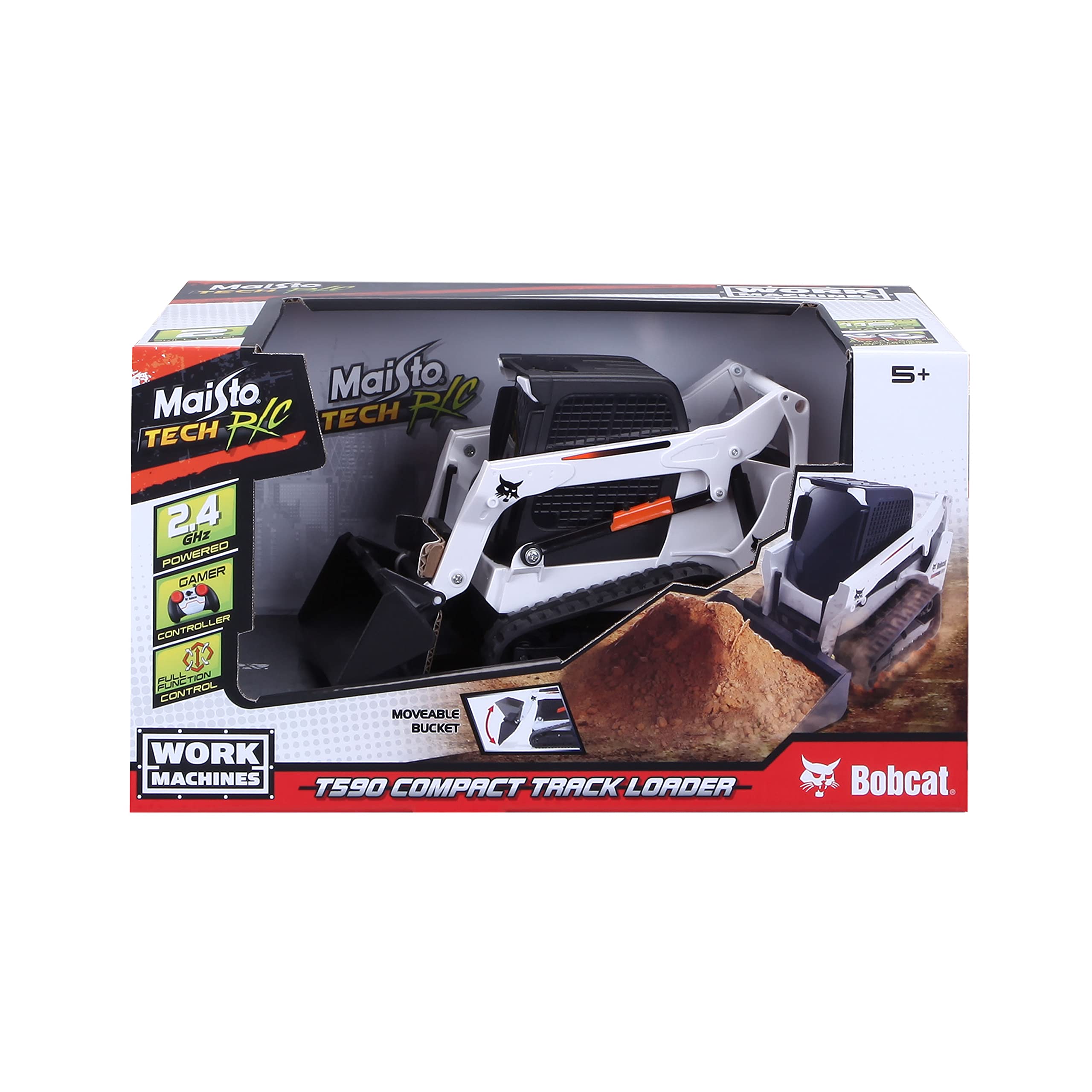 Maisto Tech Remote Control Work Machines Bobcat T590 Track Loader