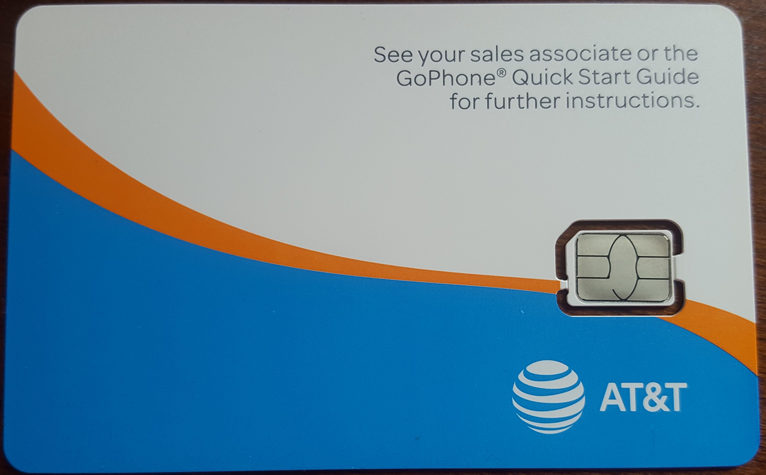 AT&T SIM Card, Compatible with Prepaid (GoPhone) and Postpaid AT&T Cellular Service (Nano)