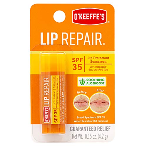 O'Keeffe's Lip Repair SPF 35 Lip Balm Stick, (Pack of 3)