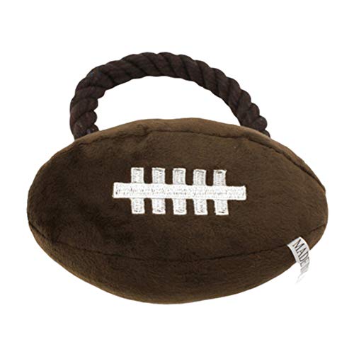 N/ hionre Interactive Playing Toys for Pets, Cotton Rope Plush Basketball Football Doll Chew Squeaky Toy for Pet Dog Cats Puppy Rugby