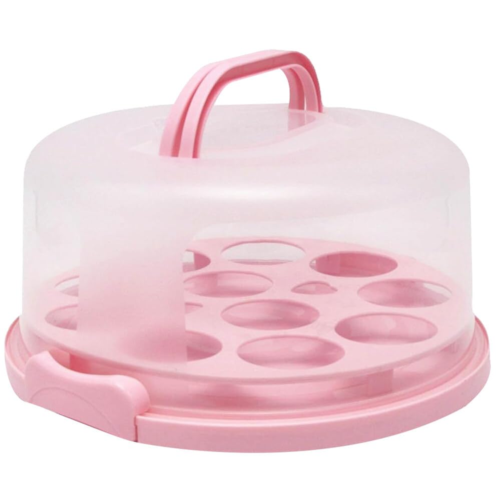 UPKOCH Clear Cake Carrier Cake Container Birthday Cake Case Cake Carrying Case Handheld Cake Case 10 Inch Cake Carrier Multi-function Cake Case Round Cake Carrier Cake Packing Holder