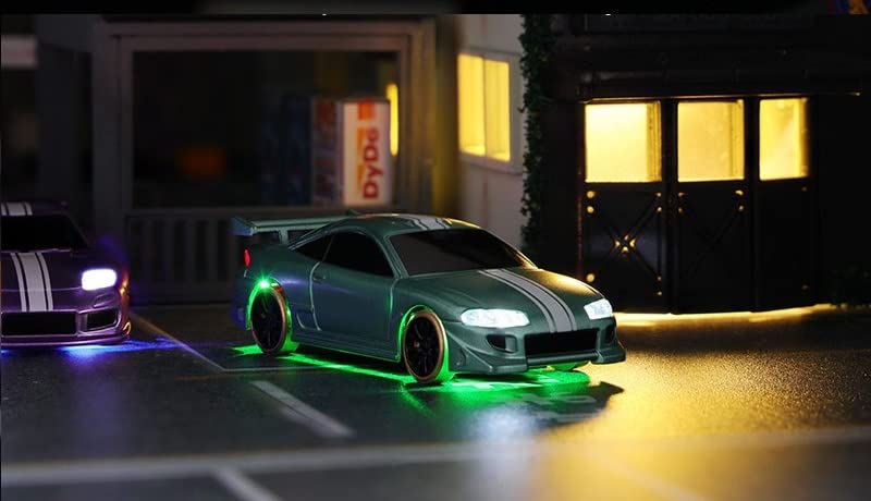 1:76 Turbo Racing C61/C62/C63 Remote Control Drift Car 2 Wheel Drive 2WD Scale 1:76 Proportional RTR Kit Toys (C61)