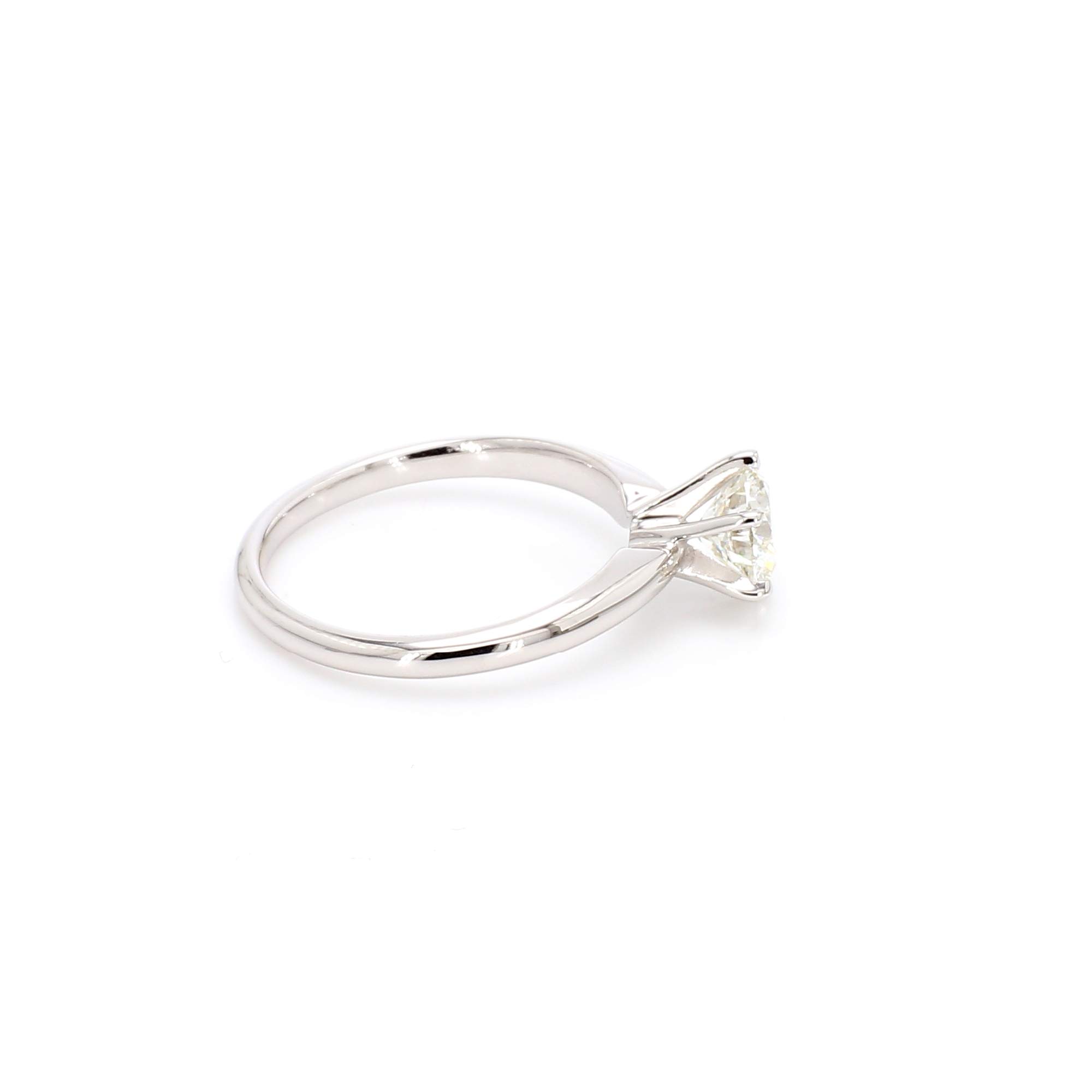 14k White Gold Lab-Grown Diamond Solitaire Wedding Engagement Ring (3/4 cttw, I-J Color, VS2-SI1 Clarity) Size 7.5