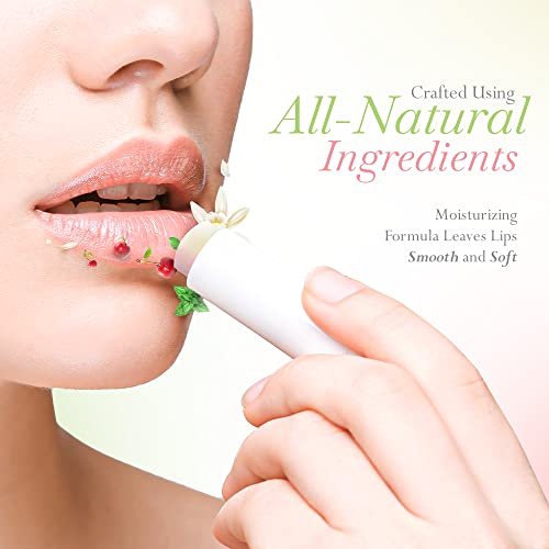 Belladonna Peppermint Lip Balm 50 Pack - Moisturizing Lip Balm Contains Vitamin E Shea Butter and Other Natural Ingredients Comes in Customizable Packaging