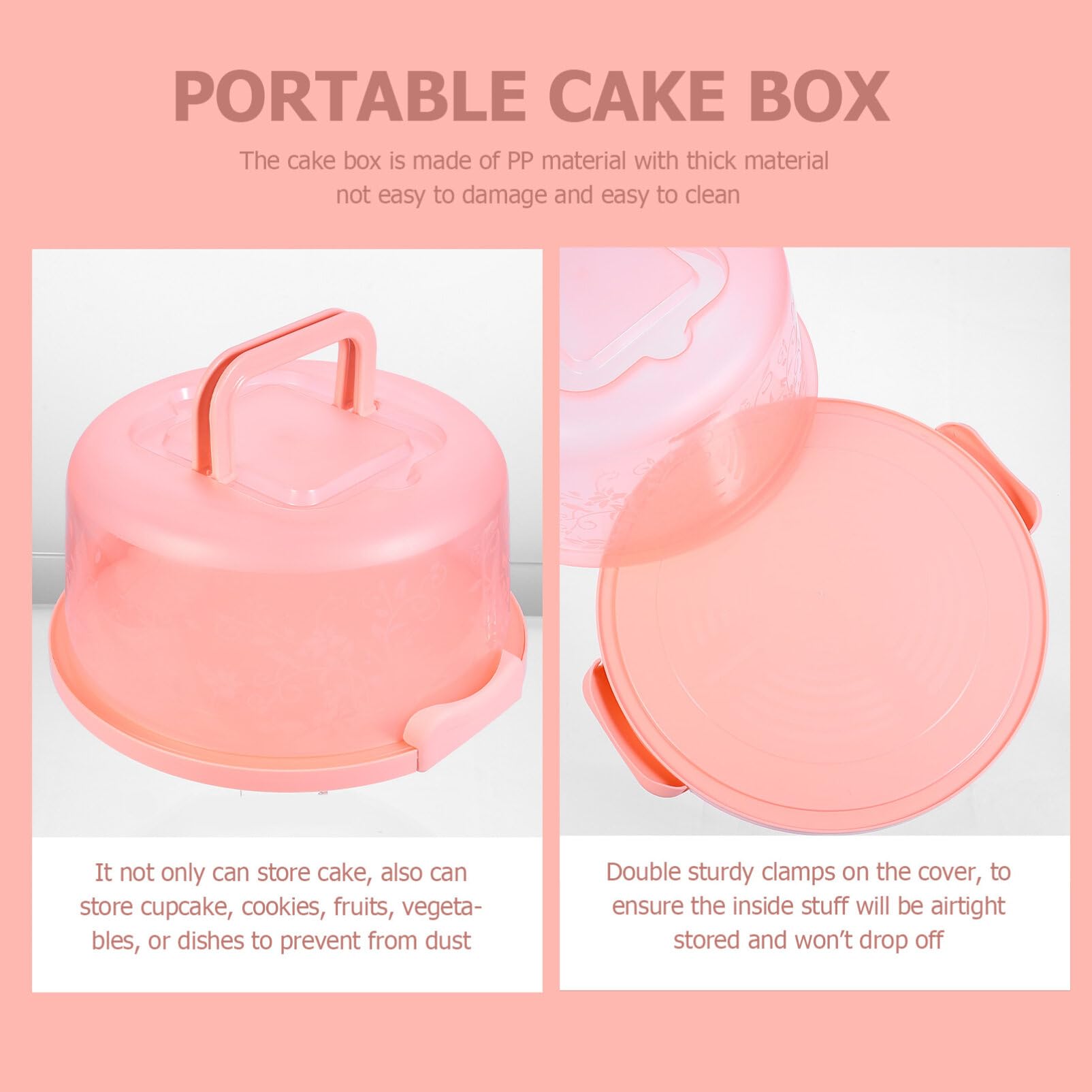 Luxshiny Cake Box Travel Foldable Pp